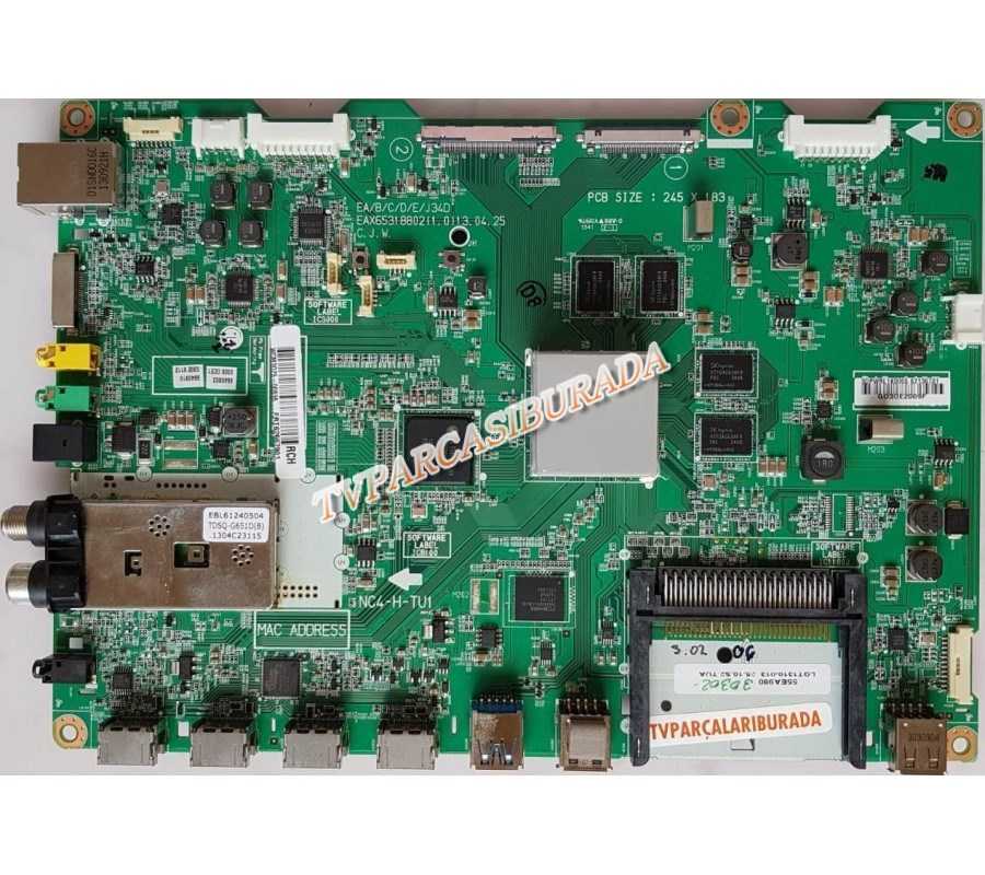 EAX65318802 (1.0), EBT62667901, EAX65318802, LG 55EA980V-ZA, Main Board ...